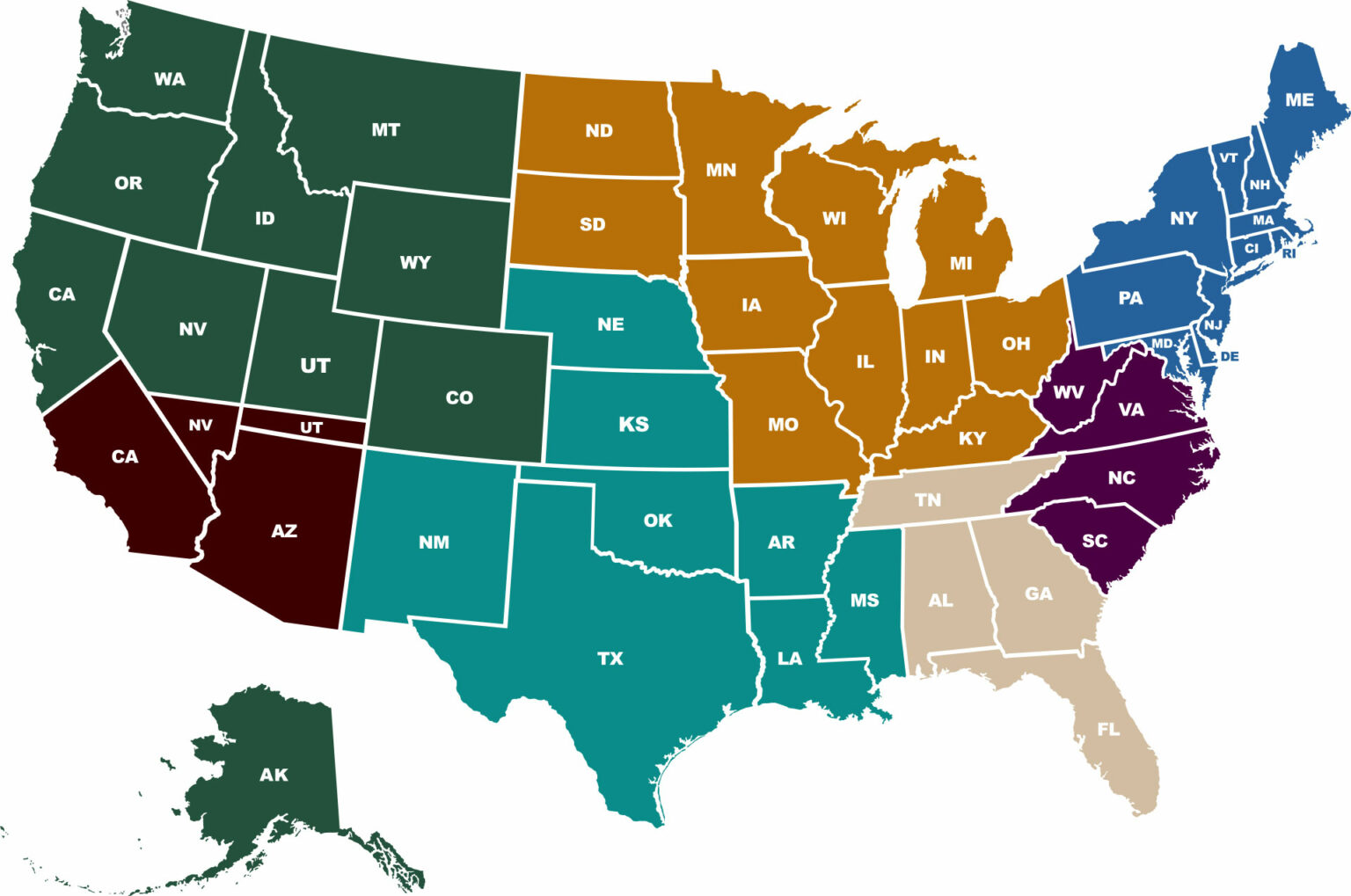 Flight Department Solutions Representative Map - Titan Aviation Fuels